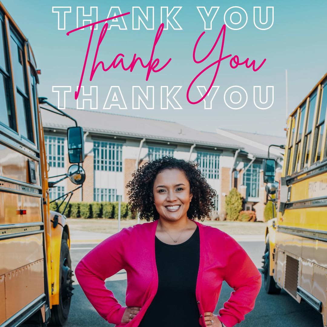 Thank You - Erica Tredinnick for Brentsville School Board